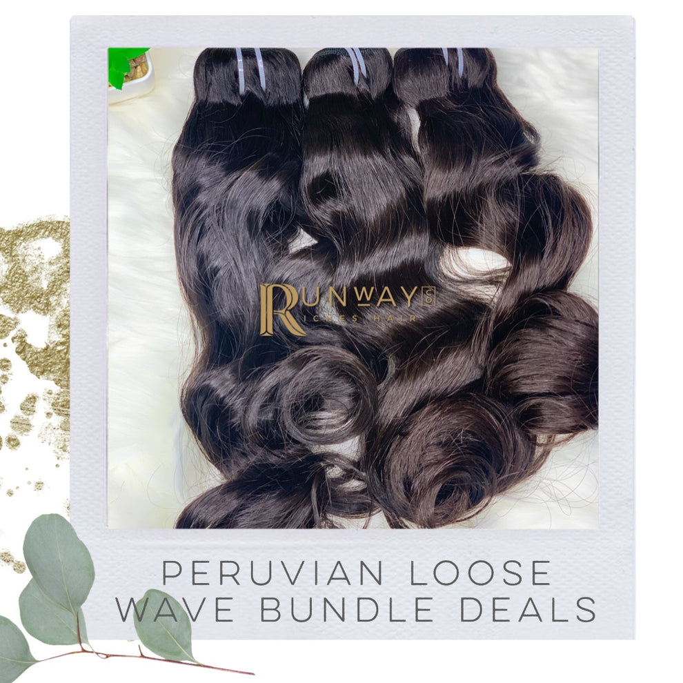 Peruvian Loose Wave Bundle Deals – Runway Riches Hair